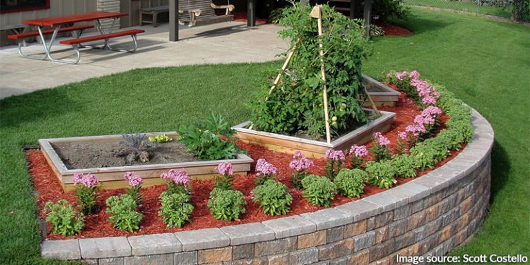 diy-brick-flower-beds