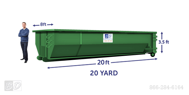 20 Yard Dumpster Dimensions & Capacity | Budget Dumpster