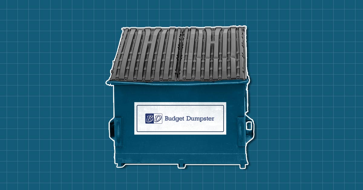 6 Yard Dumpster Rental | Budget Dumpster