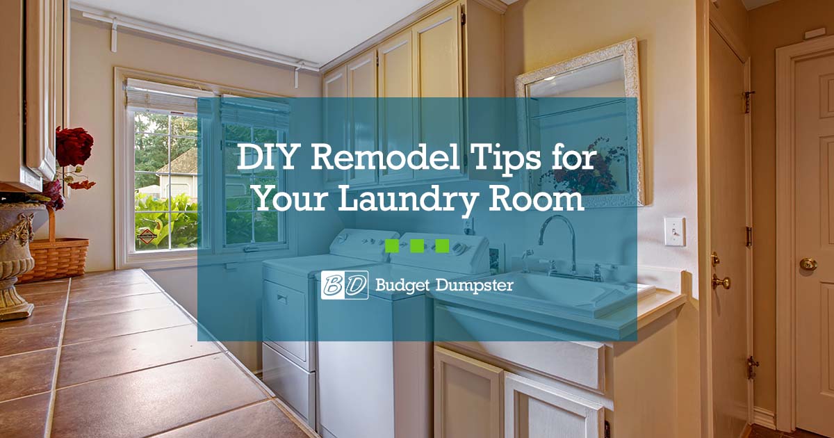 15 DIY Laundry Room Remodeling Ideas | Budget Dumpster