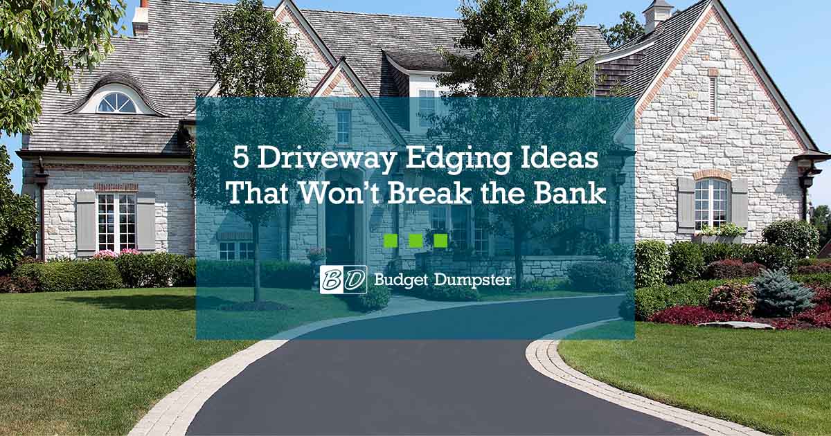 Driveway Landscape Borders Stone Edging Landscaping Limestone Gray