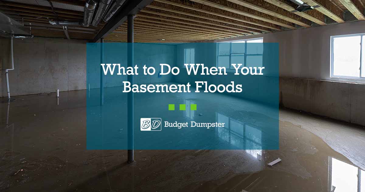 What to Do When Your Basement Floods | Budget Dumpster