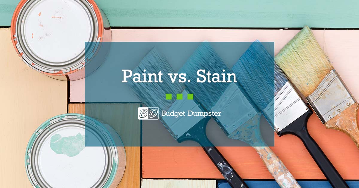 Ultimate Paint vs Stain Showdown: Deck Style | Budget Dumpster